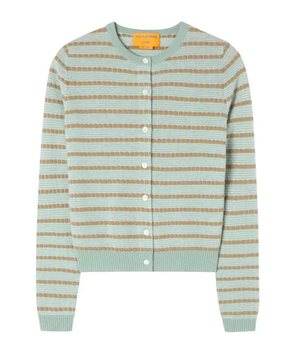 Guest In Residence Striped Cardigan