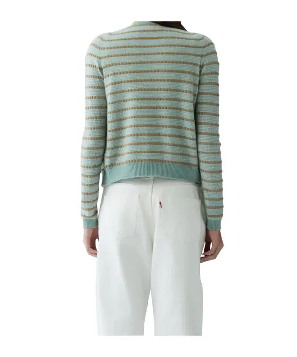 Guest In Residence Striped Cardigan