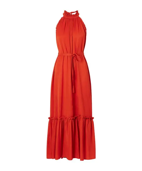 Giuliva Heritage Silk Crepe Maxi Dress