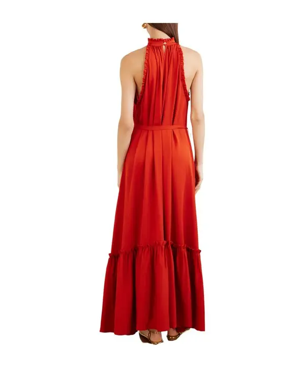 Giuliva Heritage Silk Crepe Maxi Dress