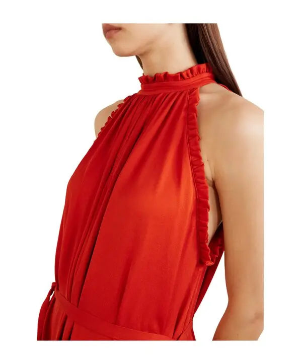 Giuliva Heritage Silk Crepe Maxi Dress