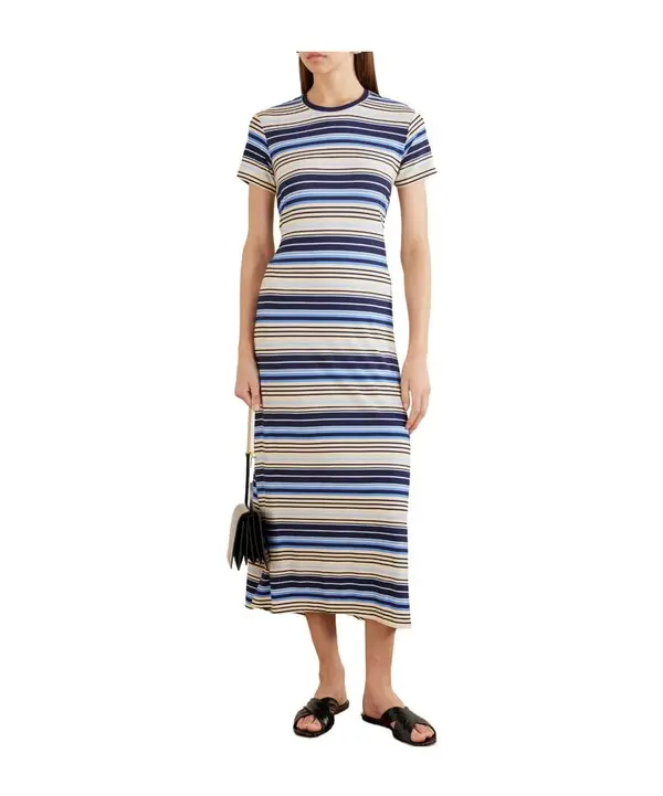 Proenza Schouler Striped Jersey Maxi Dress