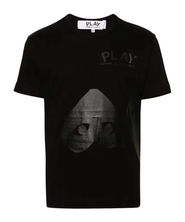Play Comme Des Garcon Logo-print Cotton T-shirt