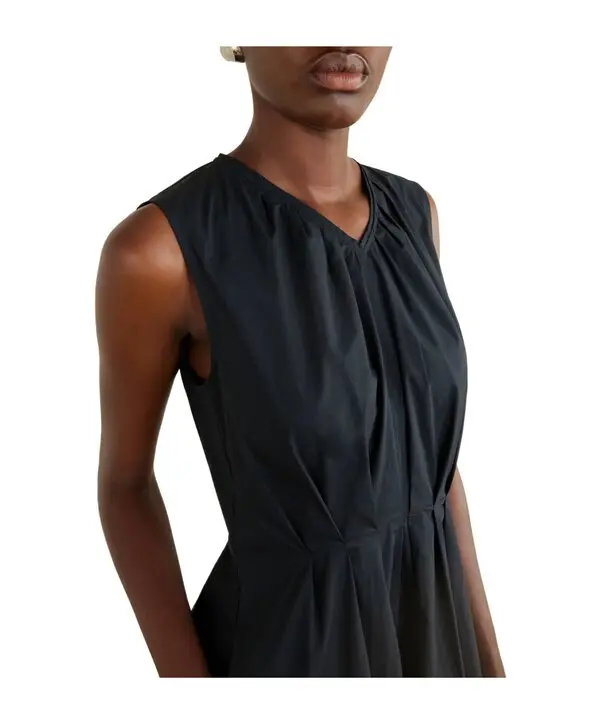 Proenza Schouler Kailey Cotton-blend Poplin Midi Dress - Black