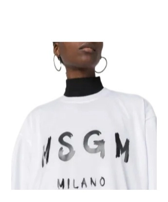 MSGM Logo-print Cotton Dress