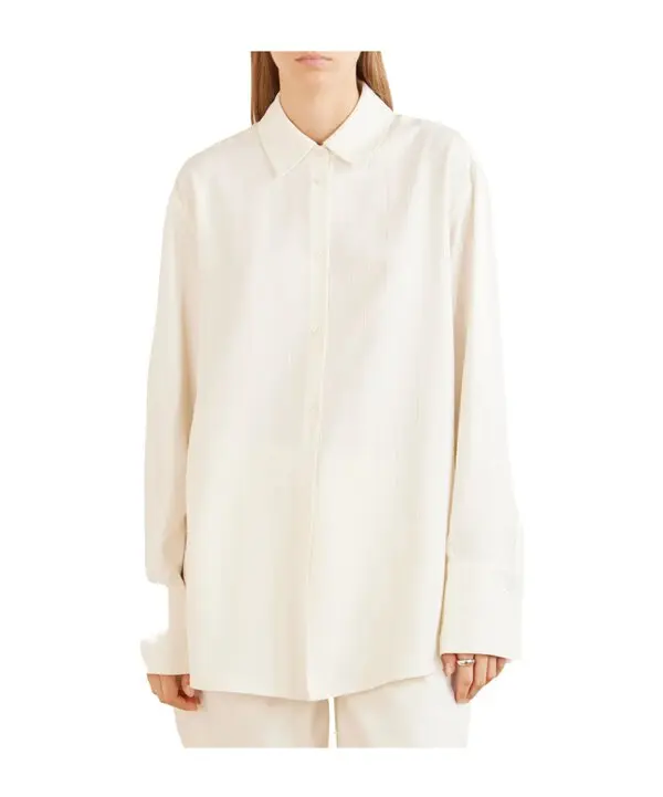 KALLMEYER Mollie Sequin-embellished Striped Twill Shirt