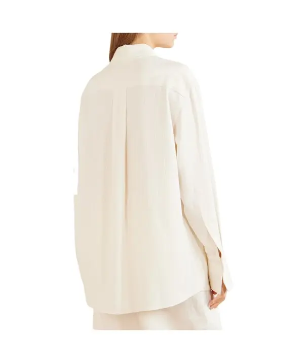 KALLMEYER Mollie Sequin-embellished Striped Twill Shirt