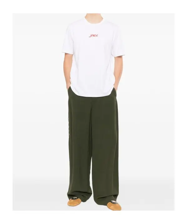 J.W.ANDERSON Jw Anderson Logo Embroidered Crewneck T-shirt