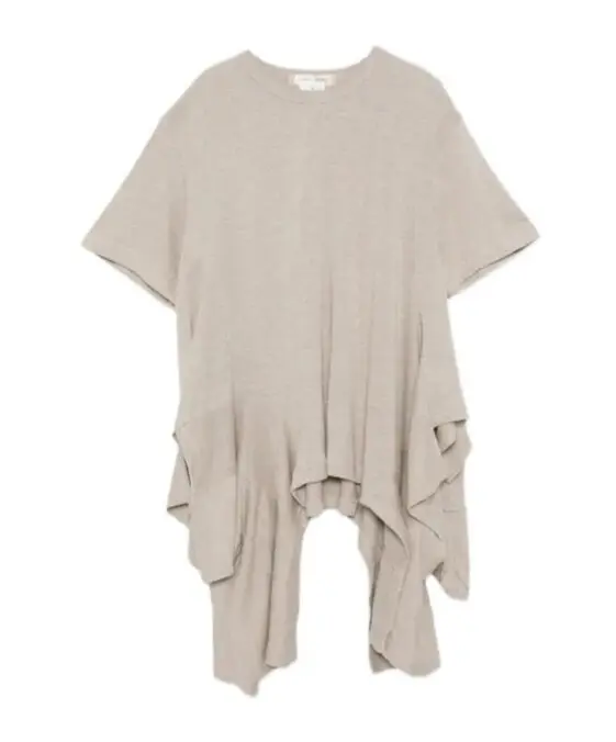 Comme Des Garçons Asymmetrical Ruffle T-shirt