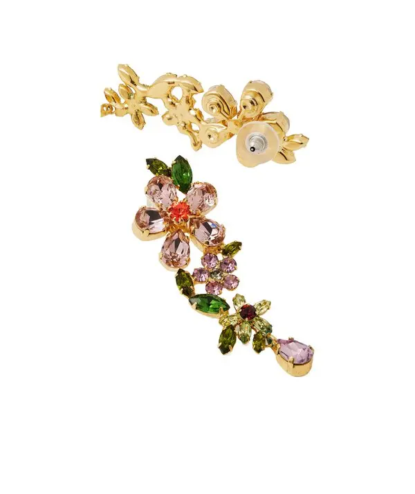 JENNIFER BEHR Cosetta Crystal-flower Earrings