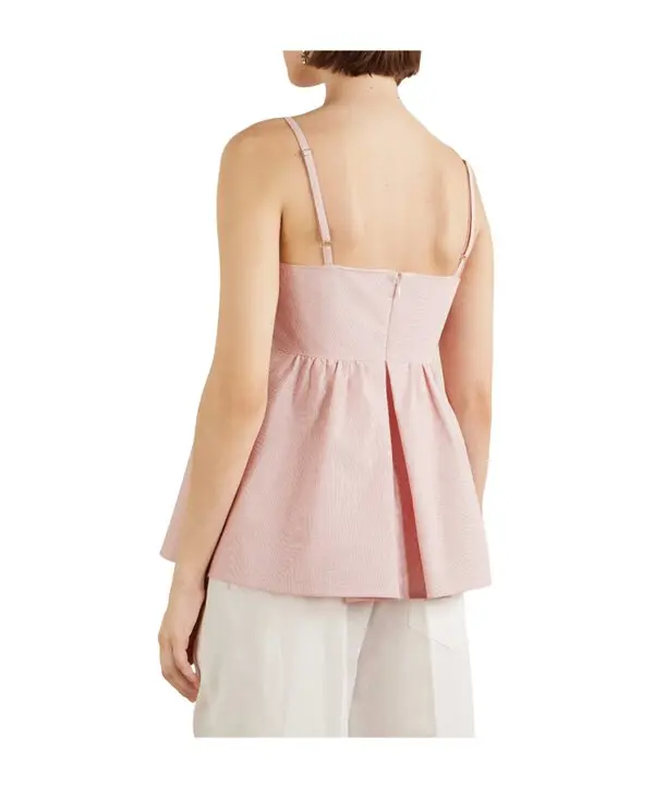 Proenza Schouler Striped Cotton-blend Seersucker Top