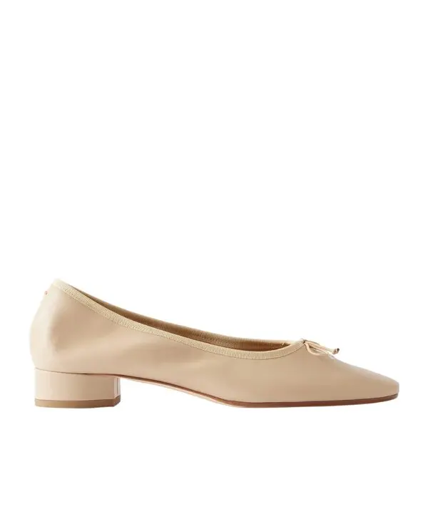 AeydĒ Bow-detail Leather Pumps