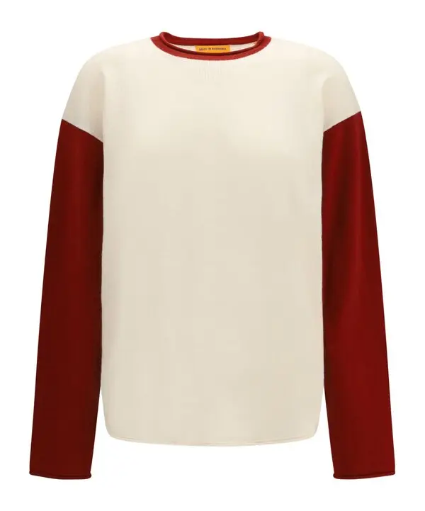 Guest In Residence Cashmere Baseball Oversized Sweater - Beige