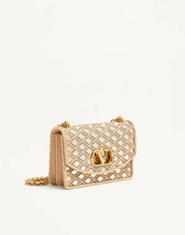 Valentino Garavani Vain Embroidered Shoulder Bag