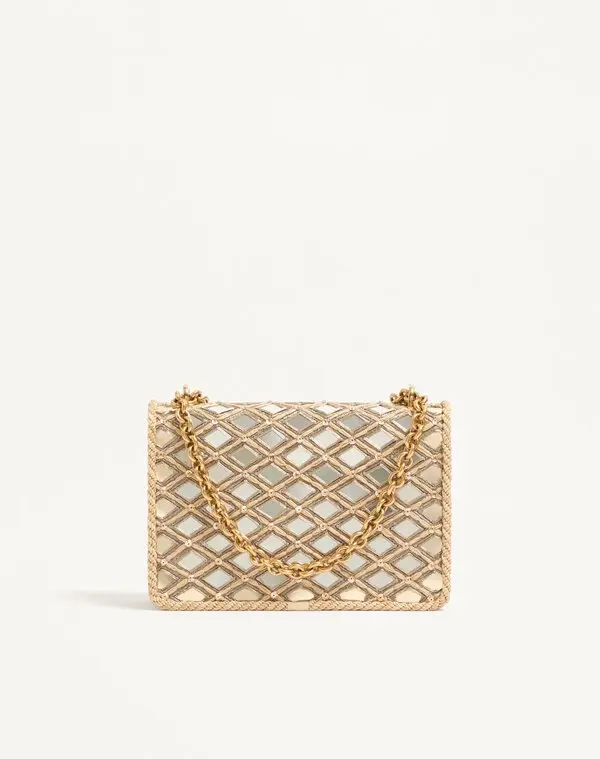 Valentino Garavani Vain Embroidered Shoulder Bag