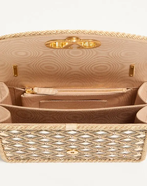 Valentino Garavani Vain Embroidered Shoulder Bag
