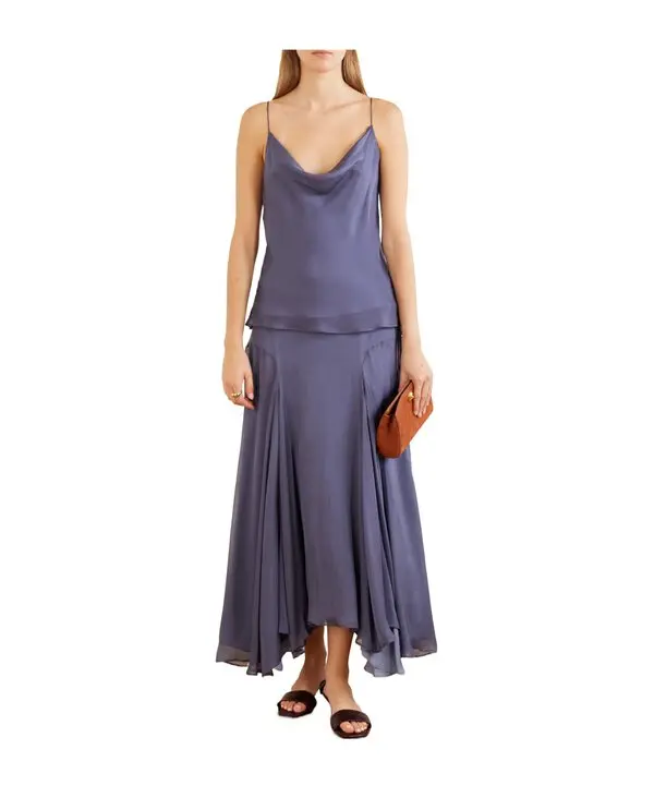 KALLMEYER Zia Draped Silk Camisole - No