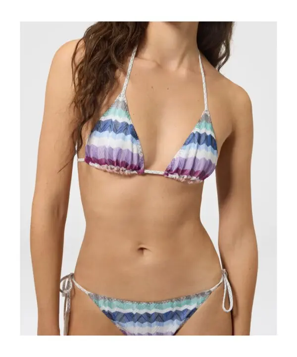 Missoni Zigzag-knit Tassel-detail Bikini