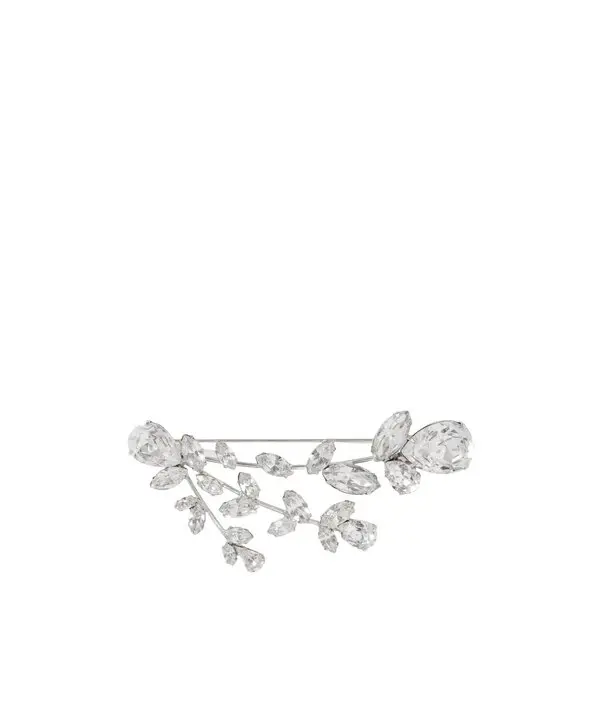 JENNIFER BEHR Tone Crystal Brooch - Silver
