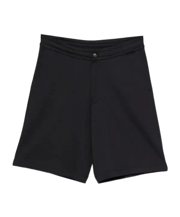 Herno Button-front Cotton Shorts - Blue