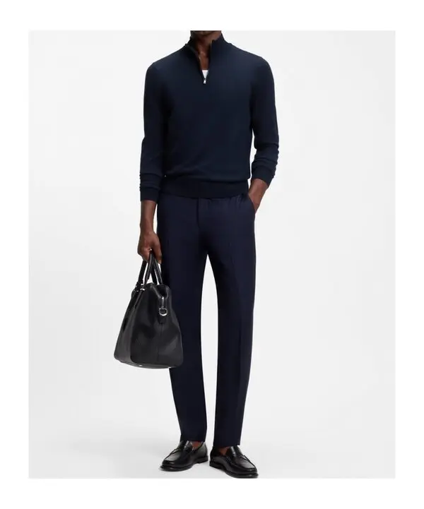 Hugo Boss Fine Knit Quarter-zip Pullover