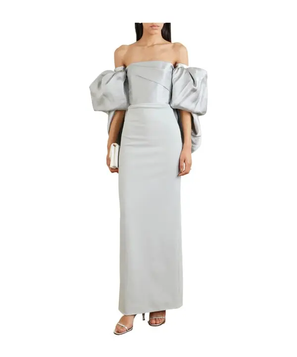 Solace Floris Draped Maxi Dress