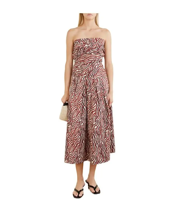 Proenza Schouler Pleated Printed Cotton-blend Poplin Maxi Skirt