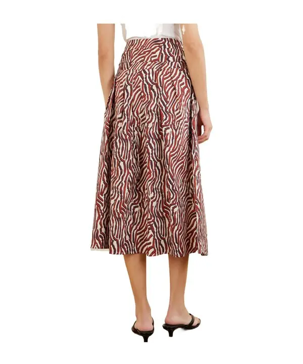 Proenza Schouler Pleated Printed Cotton-blend Poplin Maxi Skirt