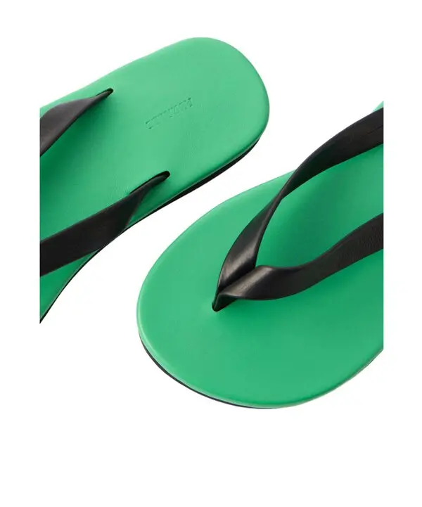 Auralee Leather Flip Flops