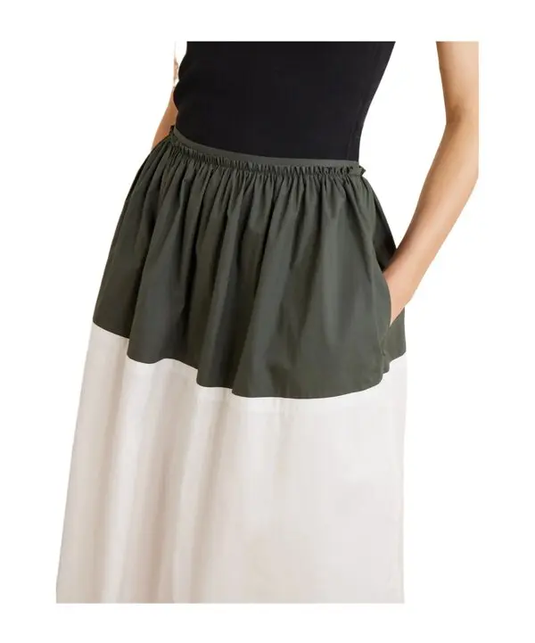 Proenza Schouler Nyla Cotton-poplin Midi Skirt