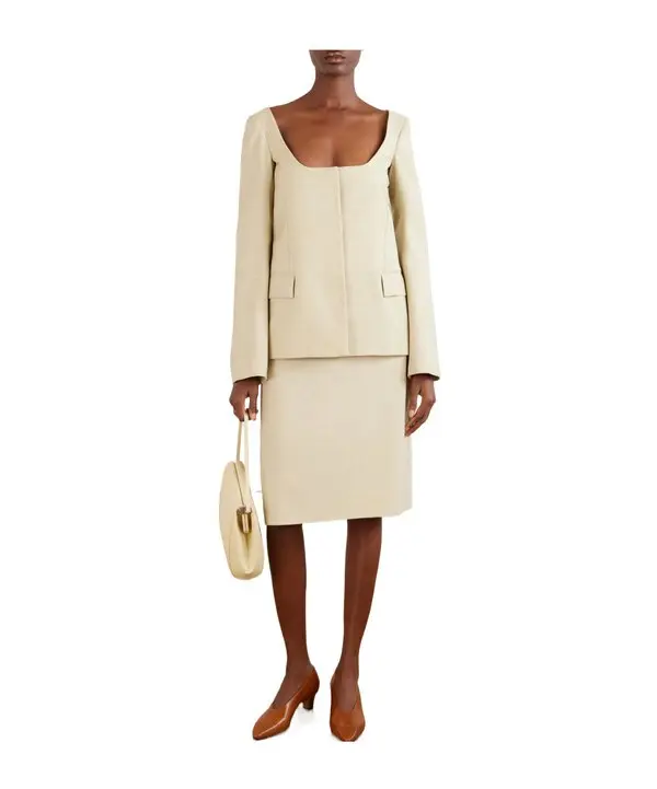 Calvin Klein Lunas Wool Midi Skirt
