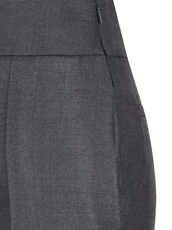Valentino Garavani Pleated Straight Leg Pants