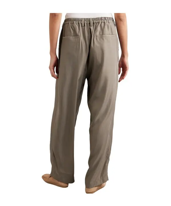 SSSTEIN Pleated Twill Wide-leg Pants