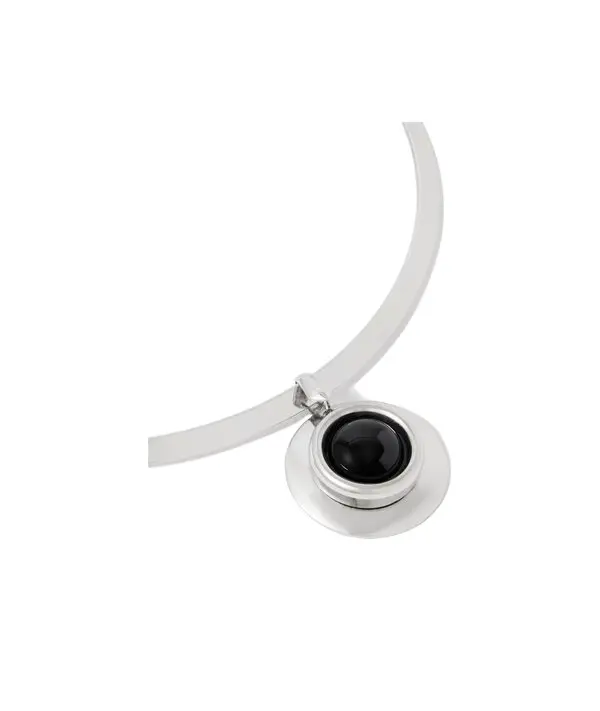 JENNIFER BEHR Silver-plated Onyx Choker
