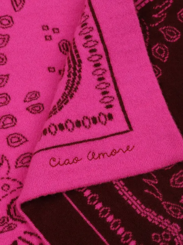 Giada Benincasa Soho Paisley-print Square Scarf - Pink