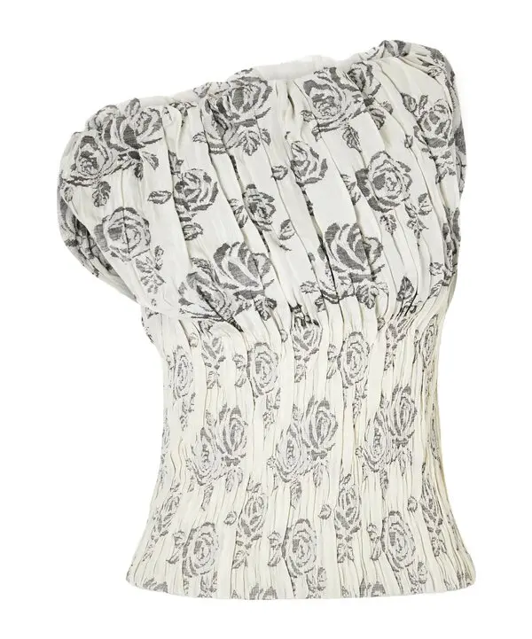 KALLMEYER Floral-brocade Top
