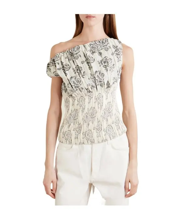 KALLMEYER Floral-brocade Top