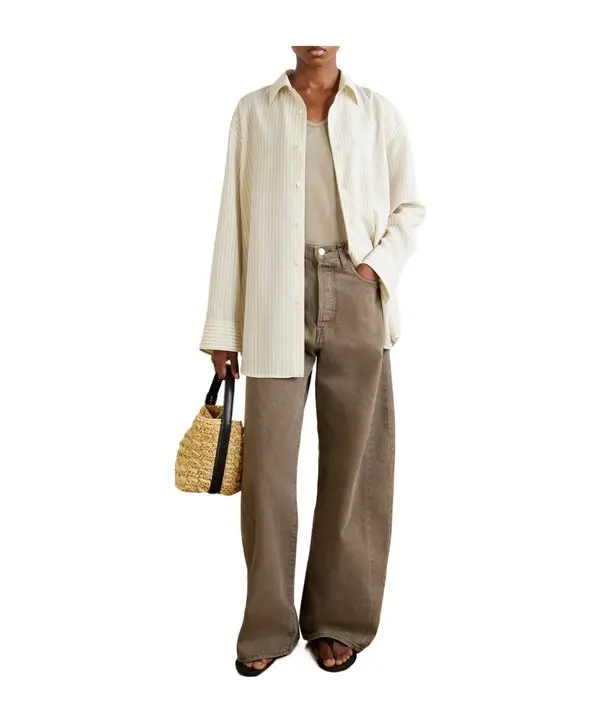 SSSTEIN High-rise Wide-leg Jeans