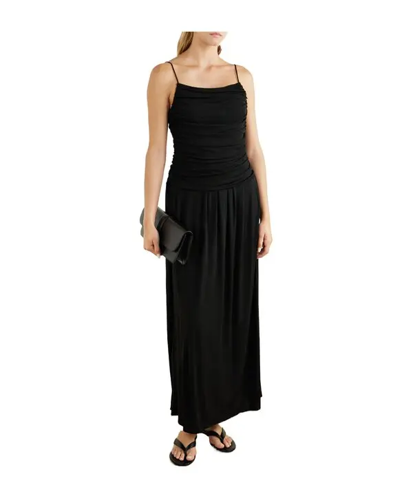 KALLMEYER Reese Gathered Jersey Midi Dress