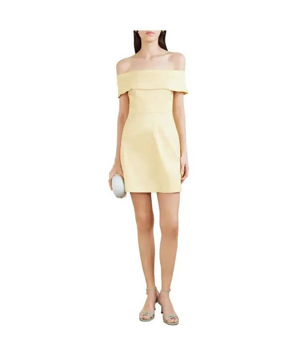 Rebecca Vallance Mandy Off-shoulder Mini Dress