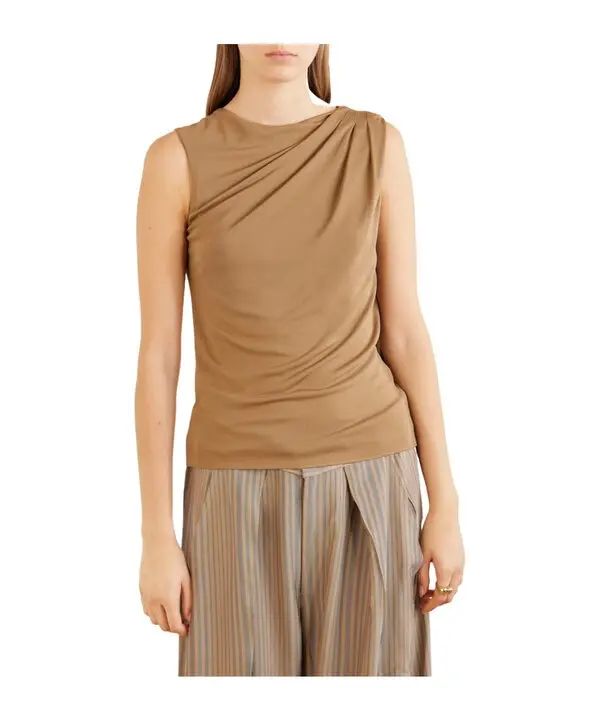 KALLMEYER Floriana Draped Jersey Blouse - No