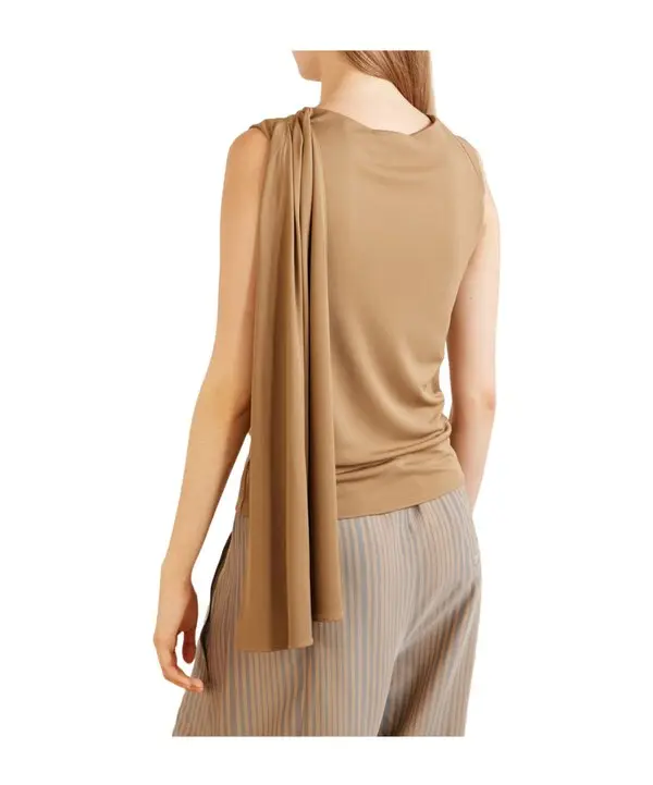 KALLMEYER Floriana Draped Jersey Blouse - No