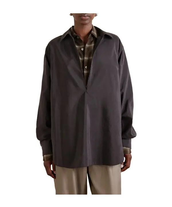 SSSTEIN Skipper Silk-blend Shirt