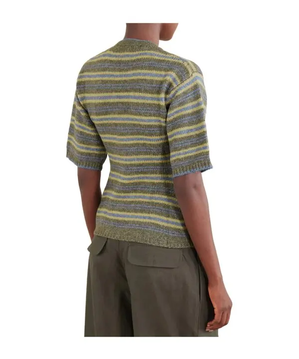 Proenza Schouler Striped Wool-blend Sweatshirt