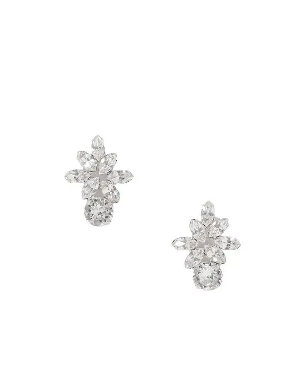 JENNIFER BEHR Rhodium-plated Crystal Earrings - No
