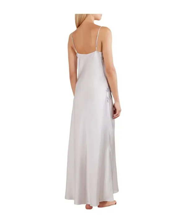 Carine Gilson Lace-embroidered Silk Midi Dress