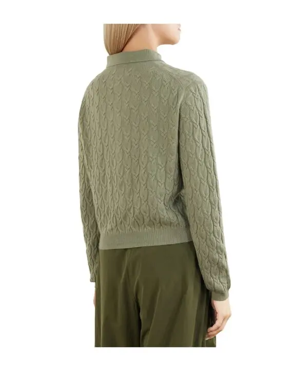 ALLUDE Cable-knit Cashmere Cardigan
