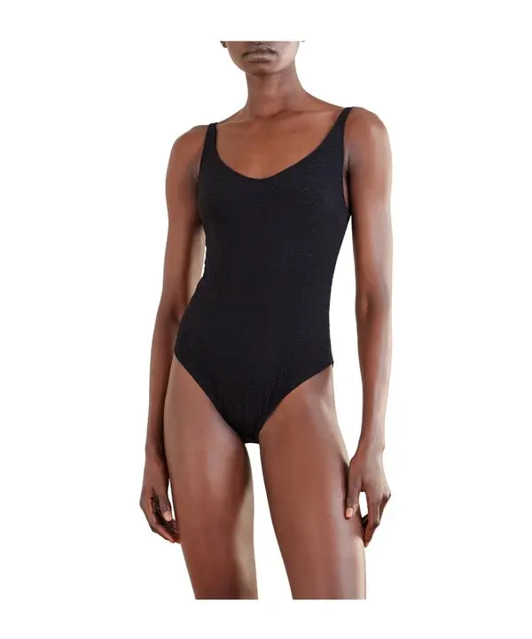 Lisa Marie Fernandez Stretch-seersucker Swimsuit