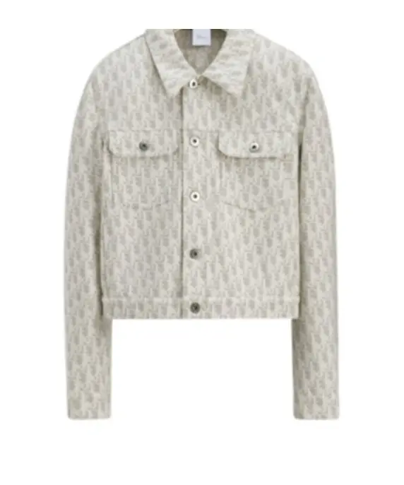 Dior Long-sleeve Denim Jacket - Grey