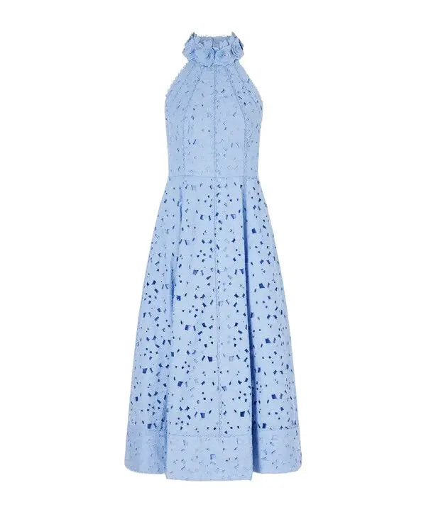 Rebecca Vallance Halterneck Midi Dress